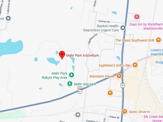 16. mahr park arboretum map