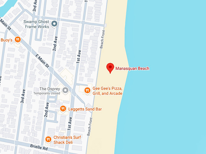 16. manasquan beach map