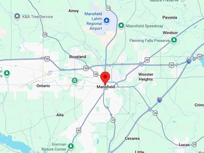 16. mansfield oh map