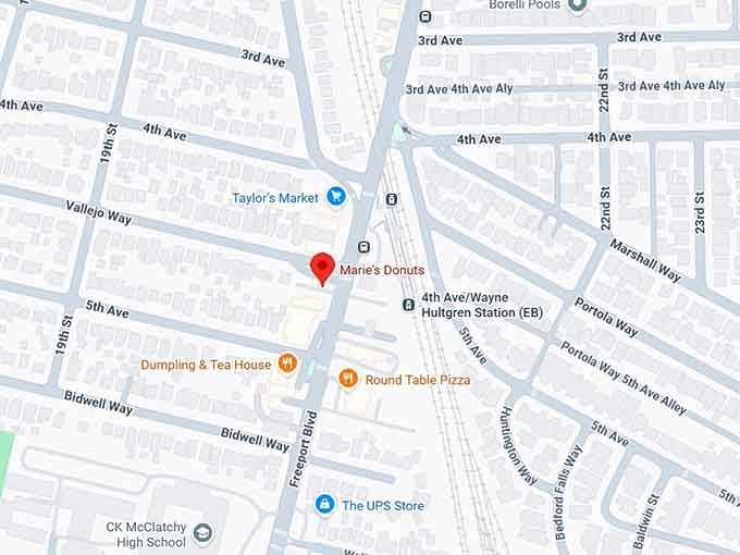 16. marie's donuts map