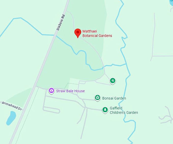 16. matthaei botanical gardens map
