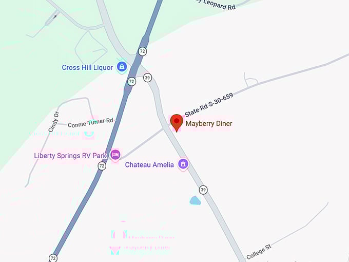 16. mayberry diner map