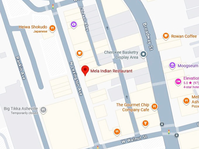16. mela indian restaurant's map