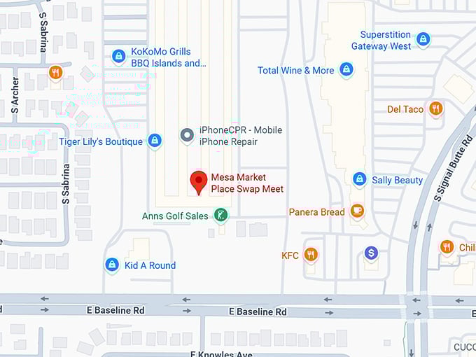 16. mesa market place swap meet map