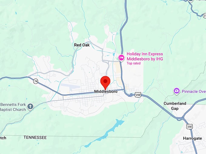 16. middlesboro ky map