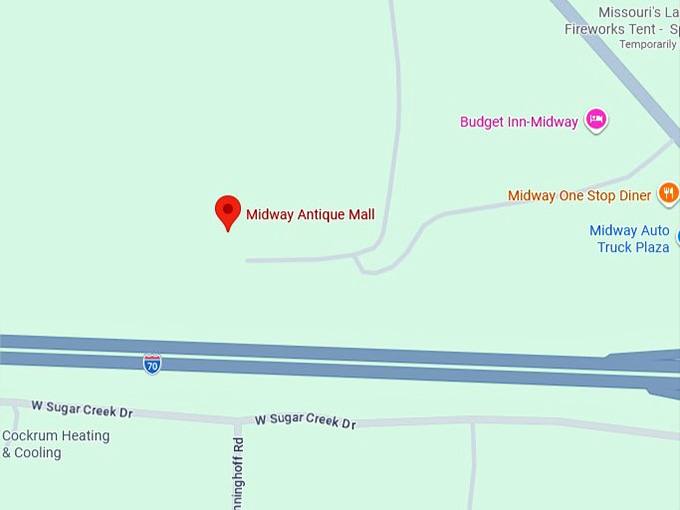 16. midway antique mall map