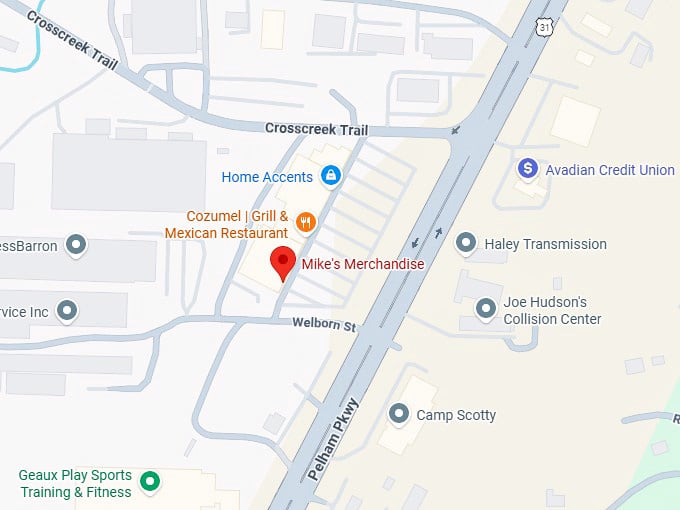 16. mike's merchandise map