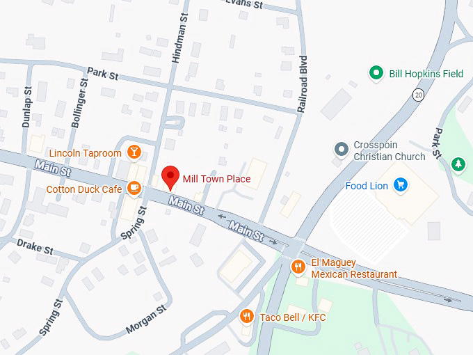 16. mill town place map