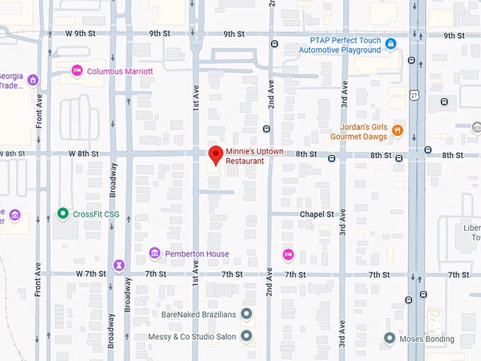 16. minnie's uptown restaurant map