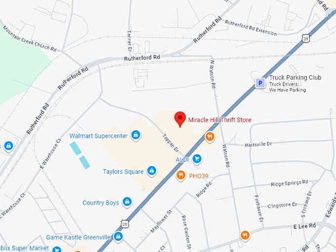 16. miracle hill thrift store map