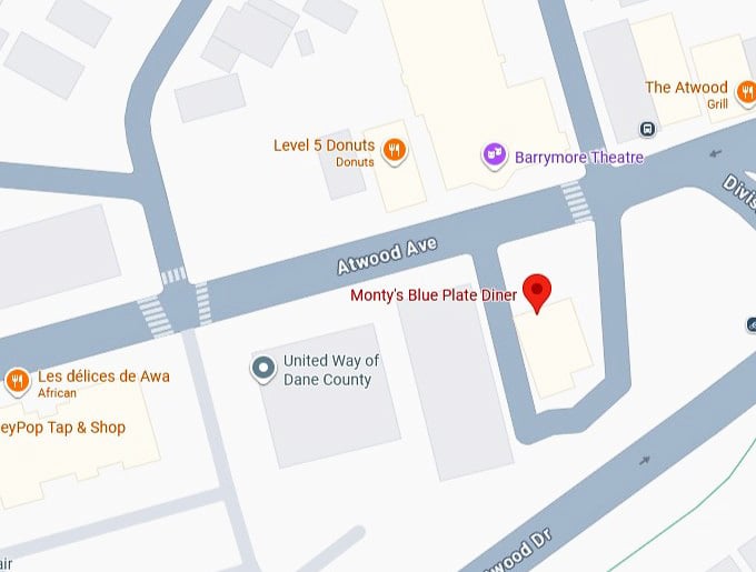 16. monty's blue plate diner map