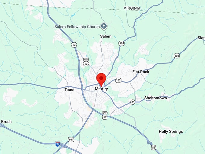 16. mount airy nc map