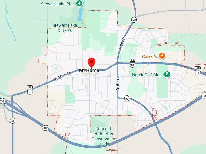 16. mount horeb map