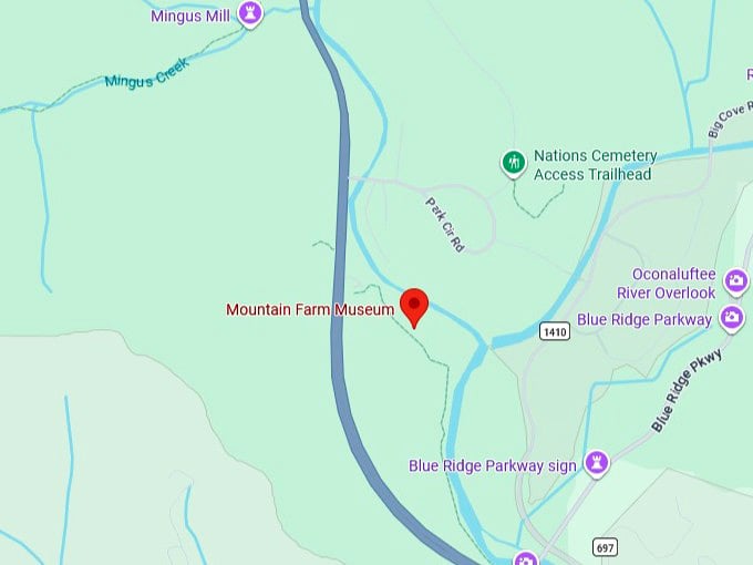 16. mountain farm museum map