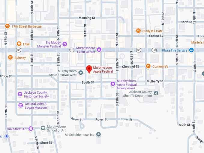 16. murphysboro apple festival map
