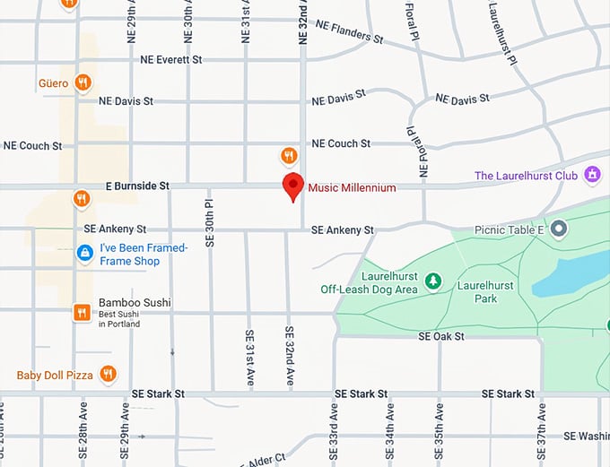 16. music millennium map