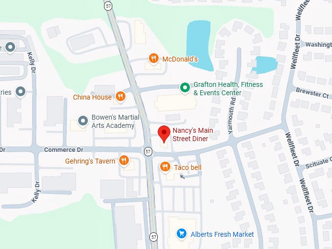 16. nancy's main street diner map