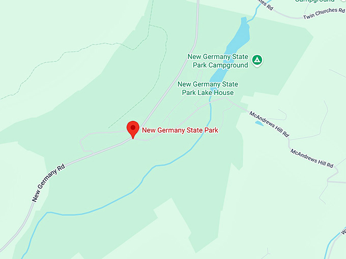 16. new germany state park map