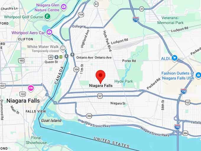 16. niagara falls ny map