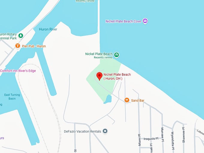 16. nickel plate beach ( huron, oh ) map