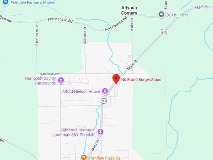 16. no brand burger stand map