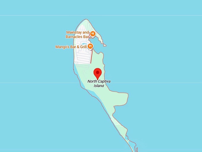 16. north captiva island, fl map