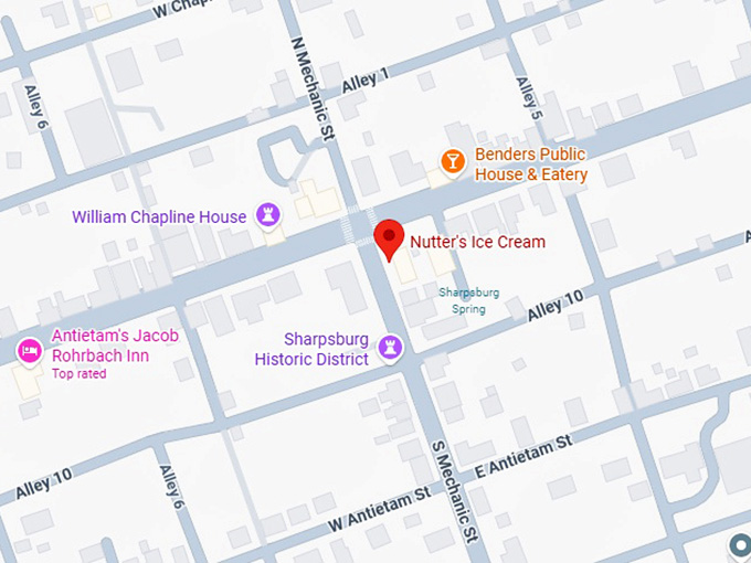 16. nutter's ice cream map