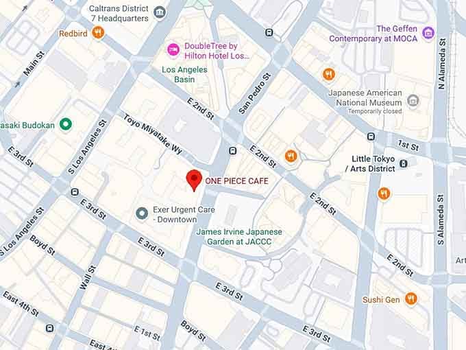 16. one piece cafe map