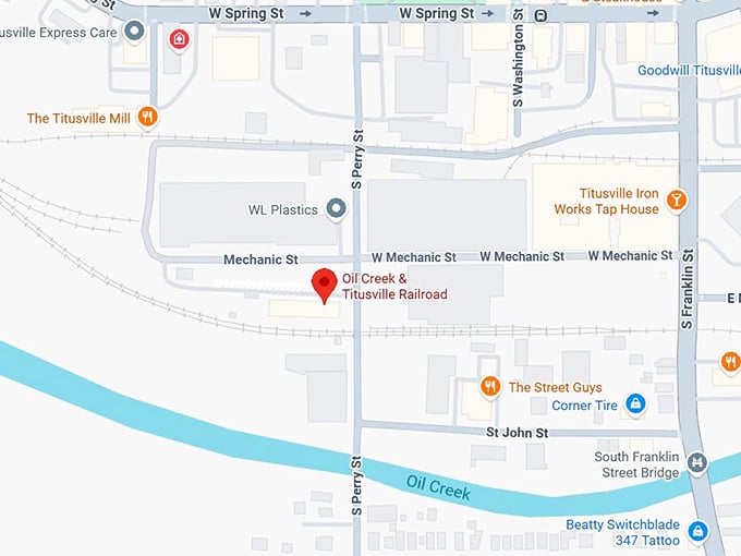 16. oil creek & titusville railroad map