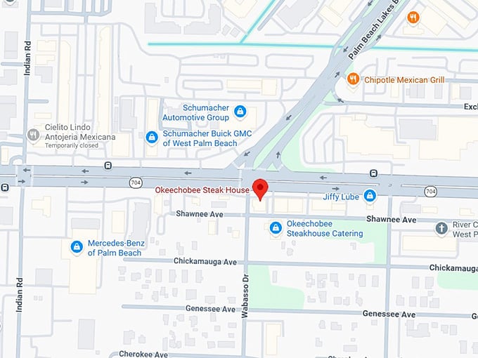 16. okeechobee steak house map