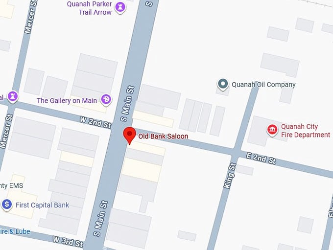 16. old bank saloon's map
