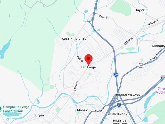 16. old forge pa map
