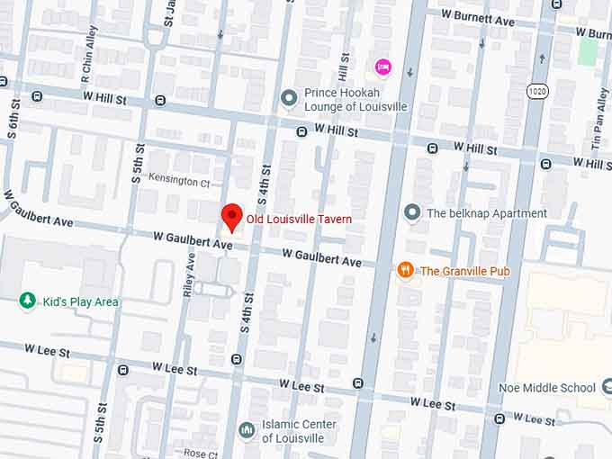 16. old louisville tavern map