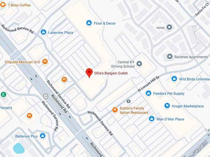 16. ollie's bargain outlet map