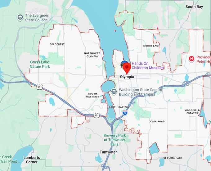 16. olympia, wa map