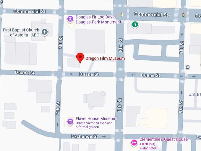 16. oregon film museum map