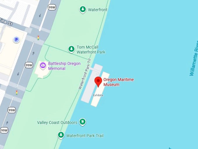 16. oregon maritime museum map