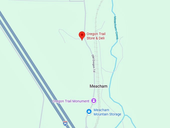 16. oregon trail store & deli map