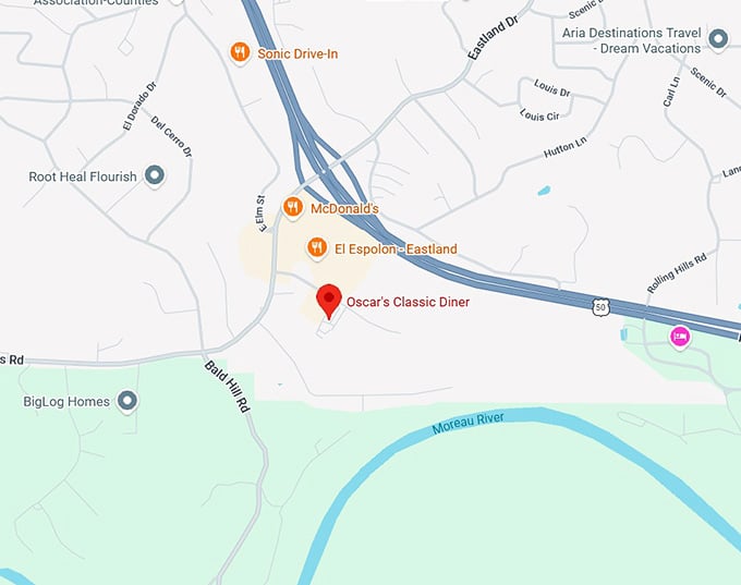 16. oscar's classic diner map