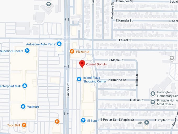 16. oxnard donuts map