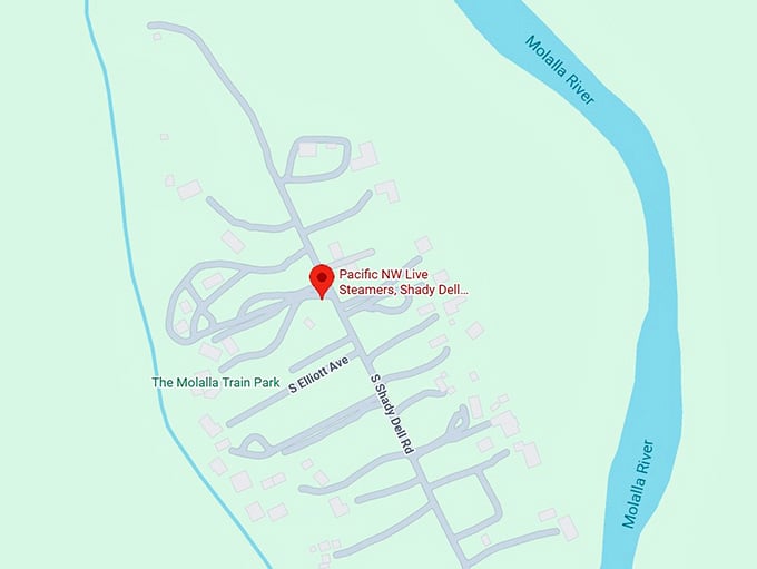 16. pacific nw live steamers, shady dell train park, molalla train park map