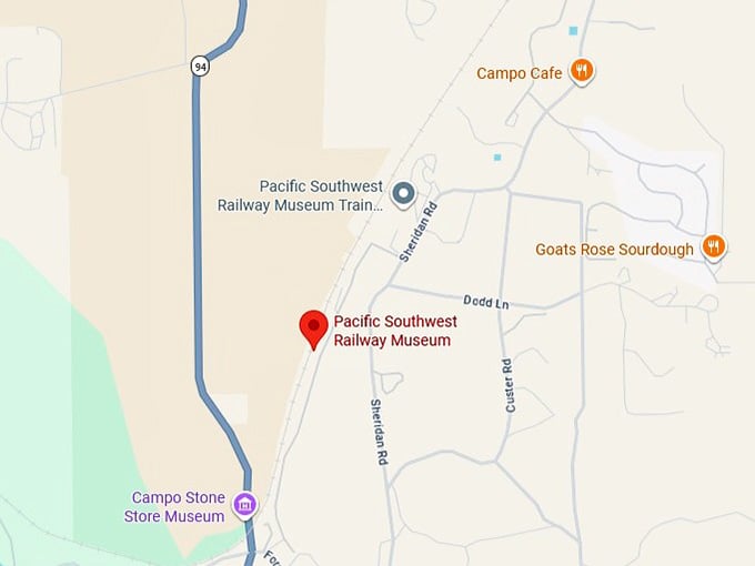 16. pacific southwest railway museum map