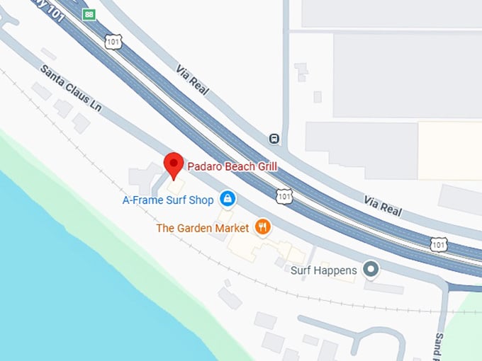 16. padaro beach grill map