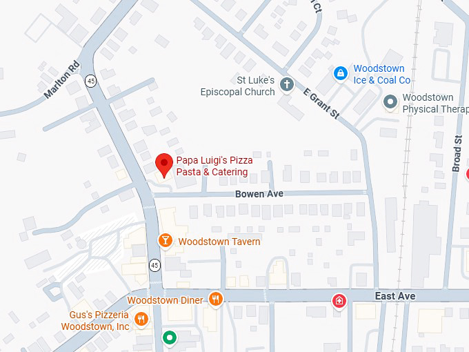 16. papa luigi's pizza pasta & catering map