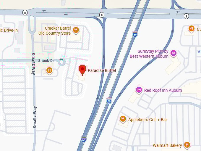 16. paradise buffet map