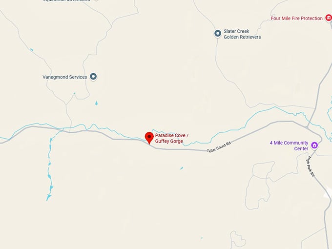 16. paradise cove guffey gorge map
