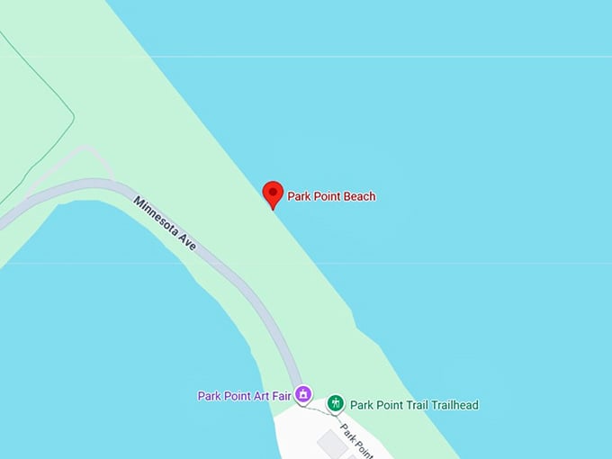 16. park point beach map