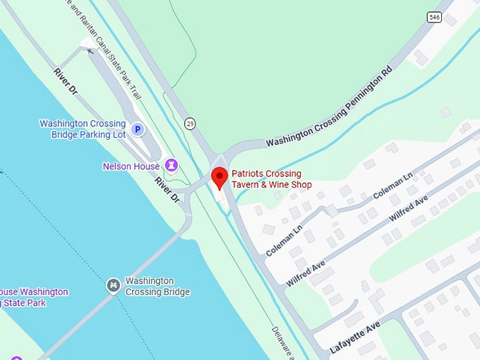 16. patriots crossing tavern & wine shop map
