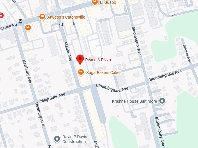 16. peace a pizza map