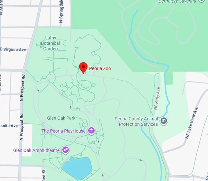 16. peoria zoo map